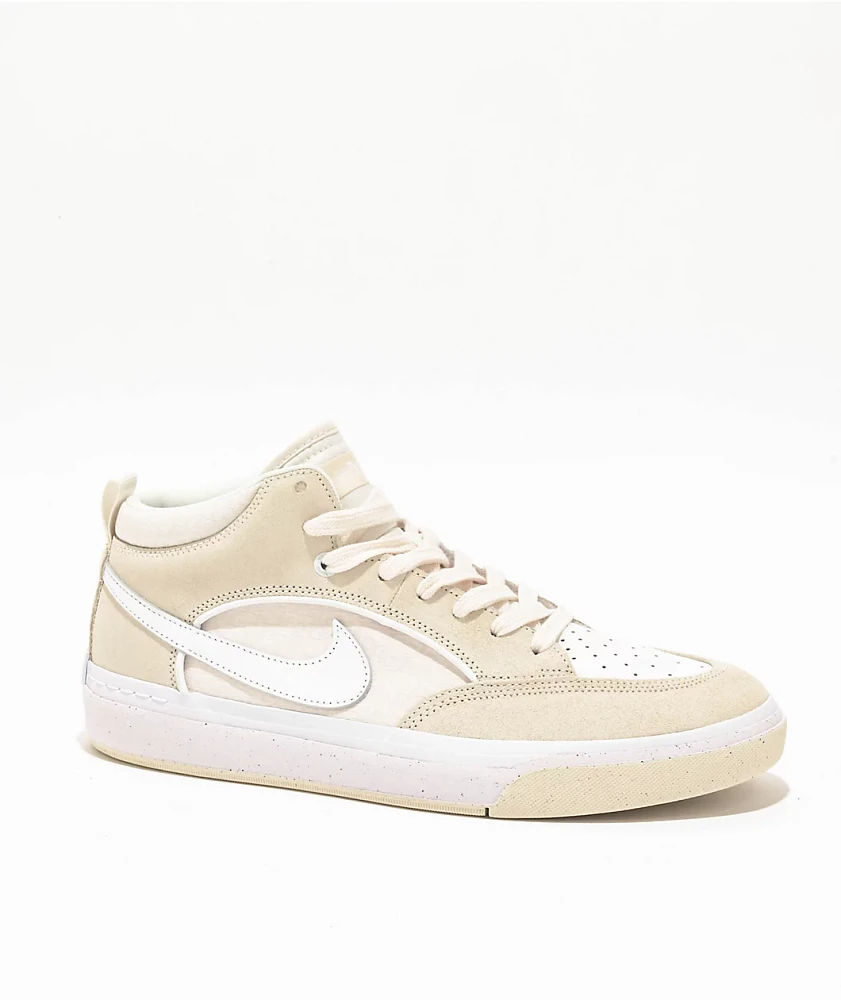 Nike SB Leo React Phantom & Summit White Skate Shoes | CoolSprings Galleria
