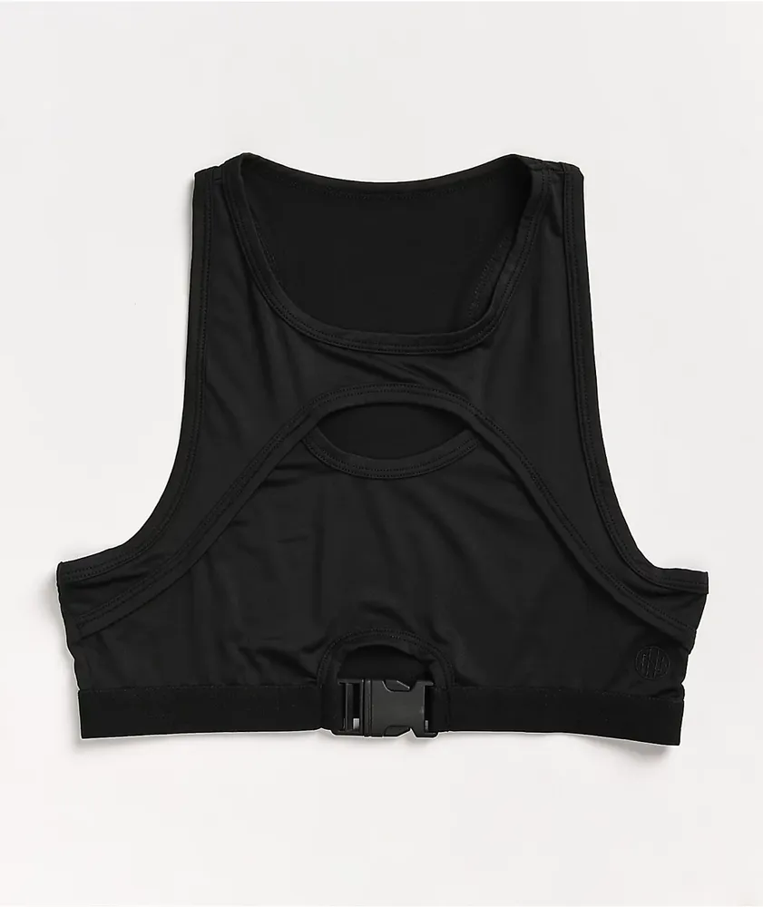 Ninth Hall Kevin Black Buckle Cut Out Bra | Hamilton Place