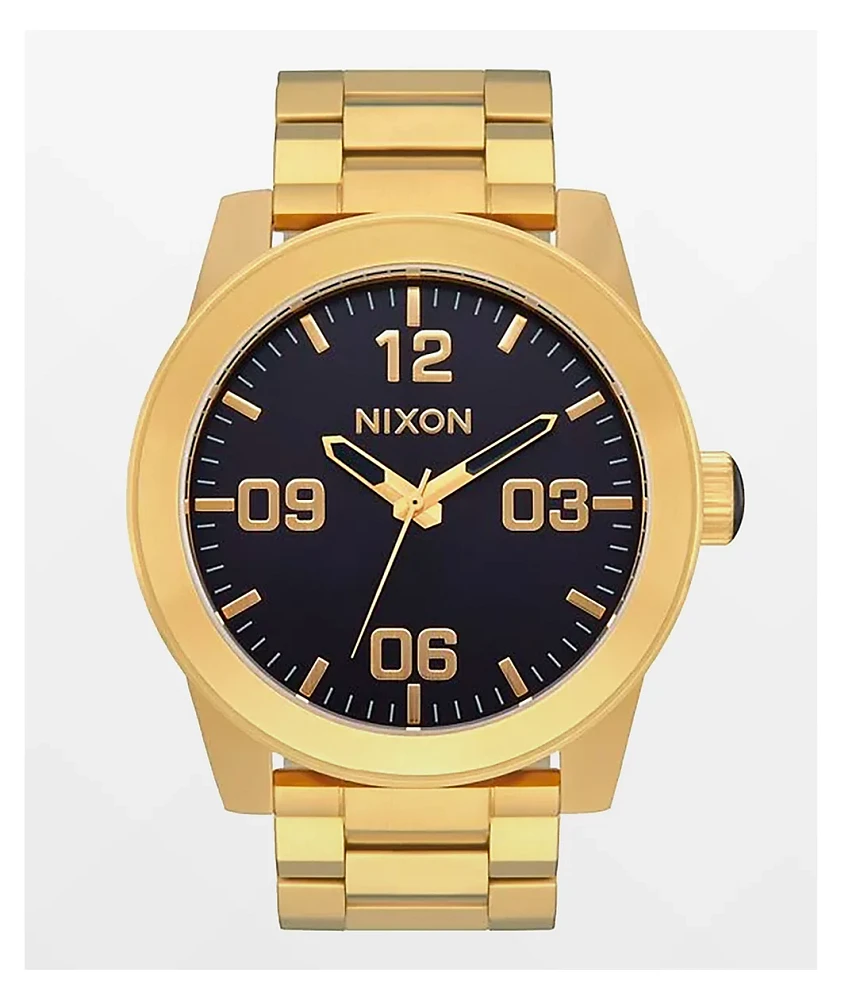 Nixon Corporal SS Gold & Indigo Watch | Hamilton Place