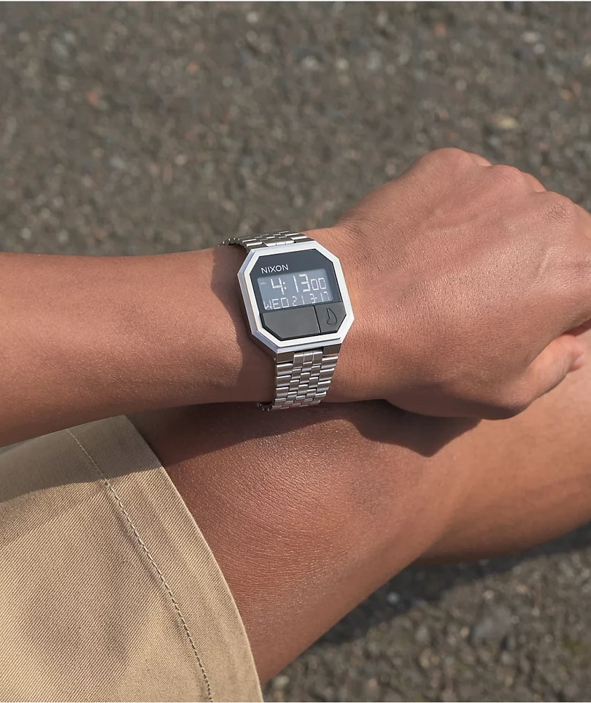 Nixon Re-Run Black & Silver Digital Watch | Mall of America®