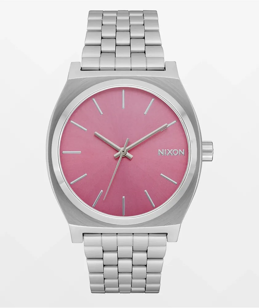 Nixon Time Teller Silver & Pink Analog Watch | Mall of America®