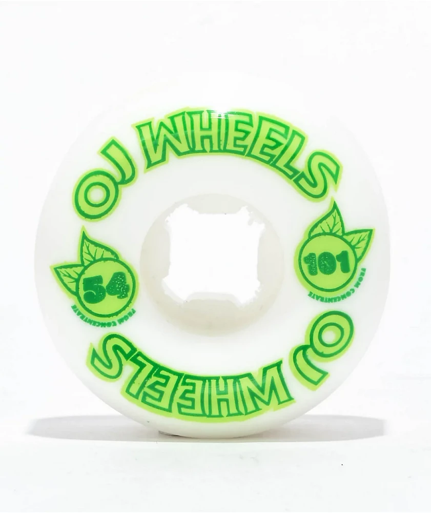 OJ From Concentrate 54mm 101a White Skateboard Wheels | Hamilton Place