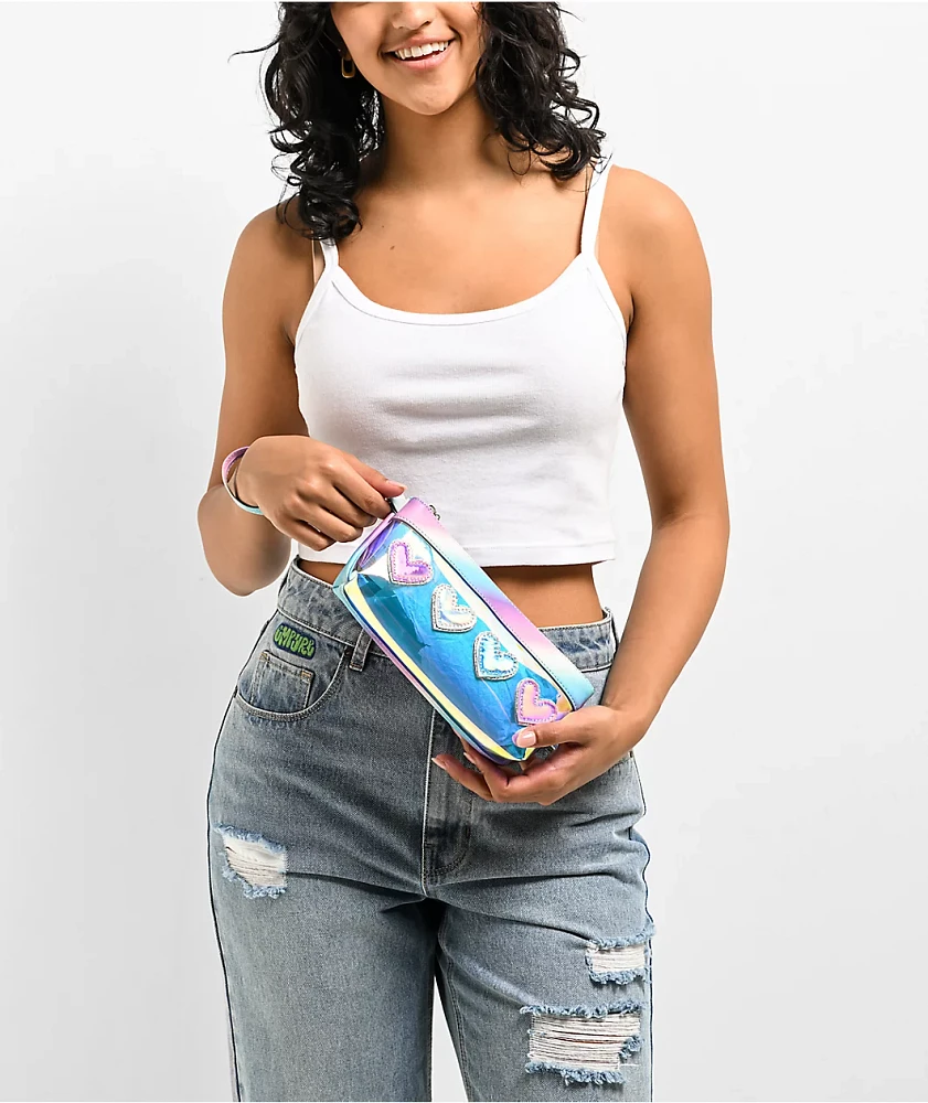 OMG Accessories Hearts Icy Clear Glazed Wristlet | Mall of America®