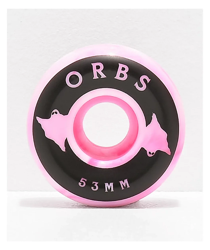 Orbs Wheels Specters Swirl 53mm 99a Pink Skateboard Wheels | Hamilton Place