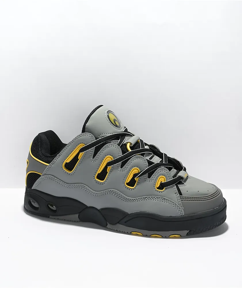 Osiris D3 O.G. Grey, Yellow & Black Skate Shoes | Hamilton Place