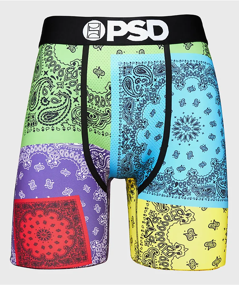 PSD Neon Patchwork Boxer Briefs | Hamilton Place