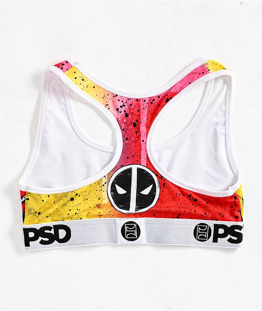 PSD x Deadpool Wolverine And Deadpool Holy Snikt! Sports Bra | Mall of ...