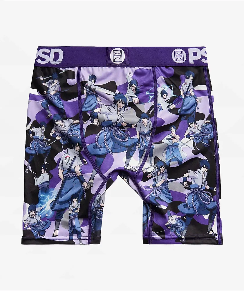 PSD x Naruto Kids Sasuke Clones Purple Camo Boxer Briefs at Mall of ...