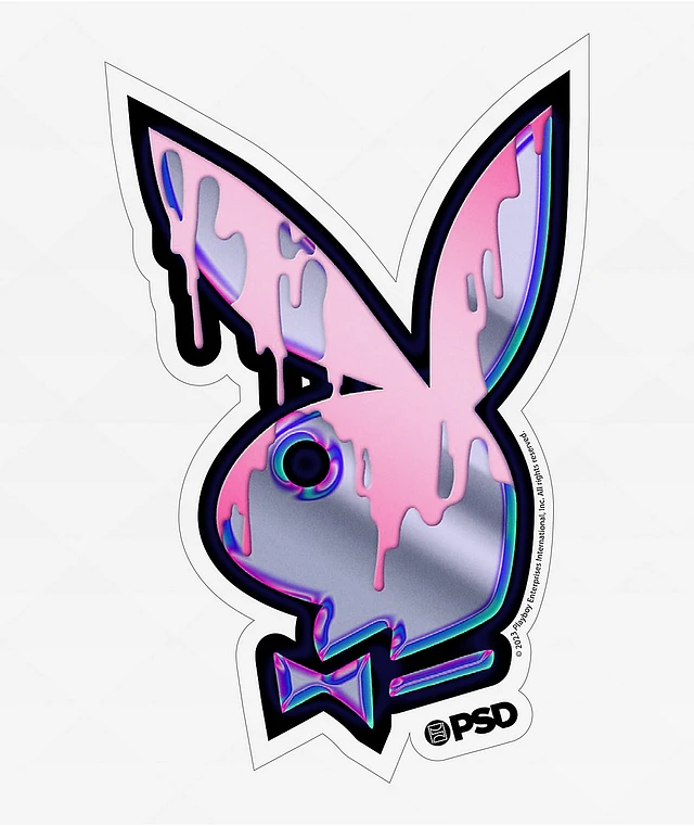 PSD x Playboy Chrome Drip Sticker | Hamilton Place
