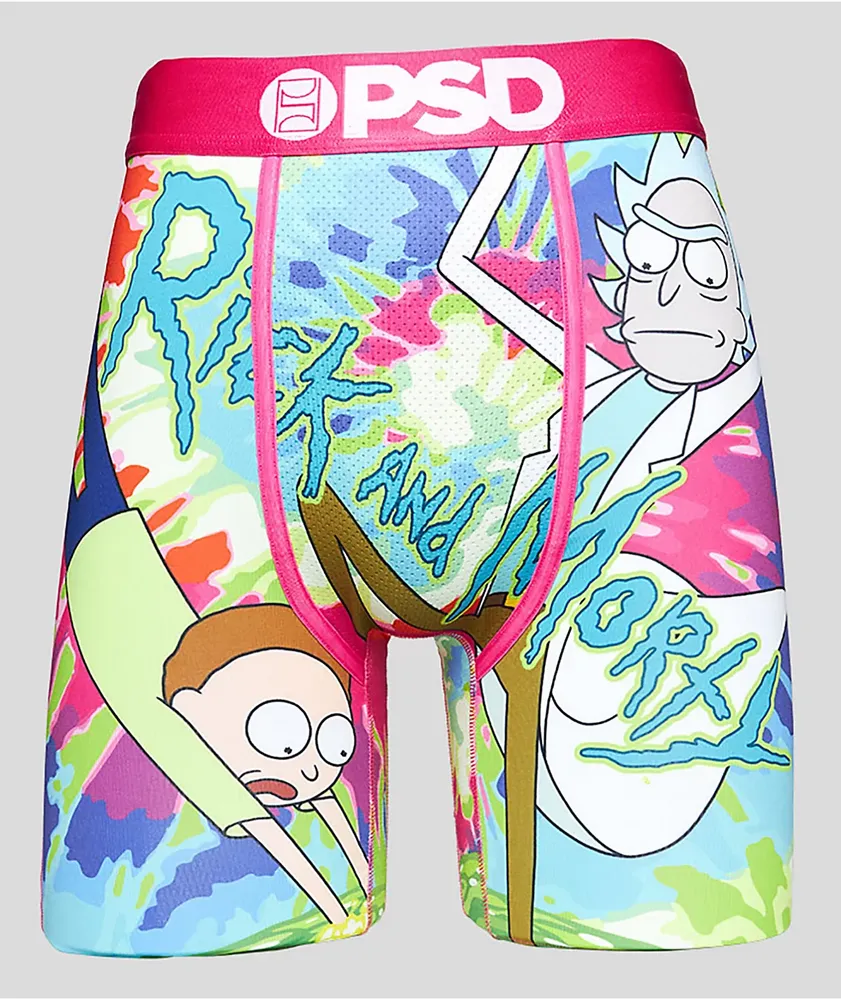 PSD x Rick and Morty Portal Trip Pink & Blue Boxer Briefs at Hamilton ...