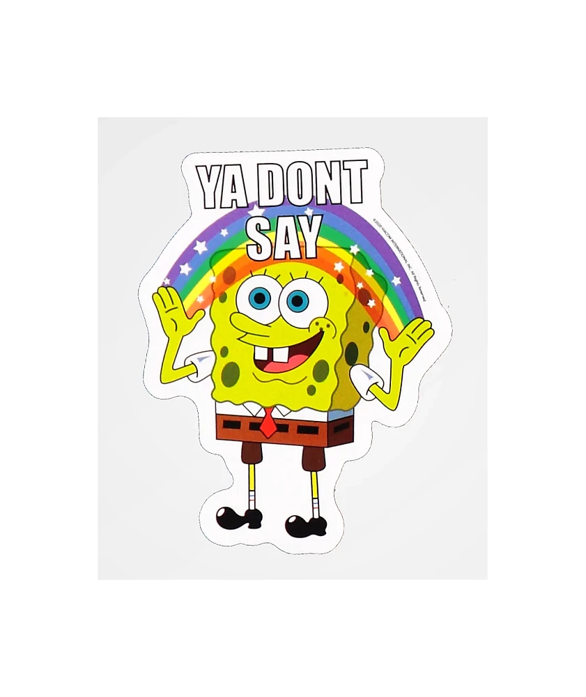 PSD x SpongeBob SquarePants Nobody Cares Sticker | Mall of America®