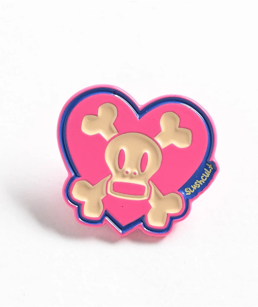Slushcult Paul Frank x Slushcult Skurvy Hearts Enamel Pin | Hamilton Place