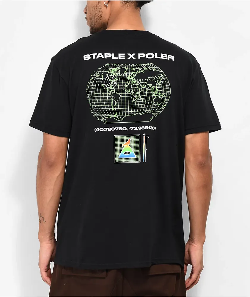 Poler x Staple Globo Pigeon Black T-Shirt | Hamilton Place
