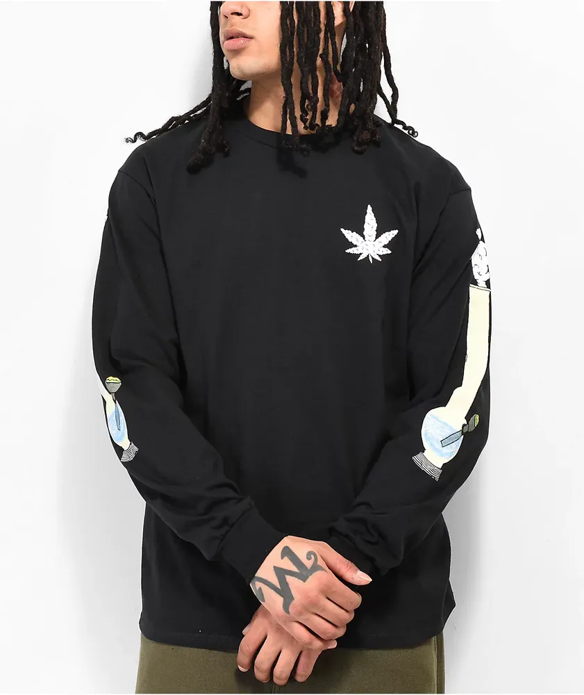 Porous Walker Bongleeve Black Long Sleeve T-Shirt | Hamilton Place