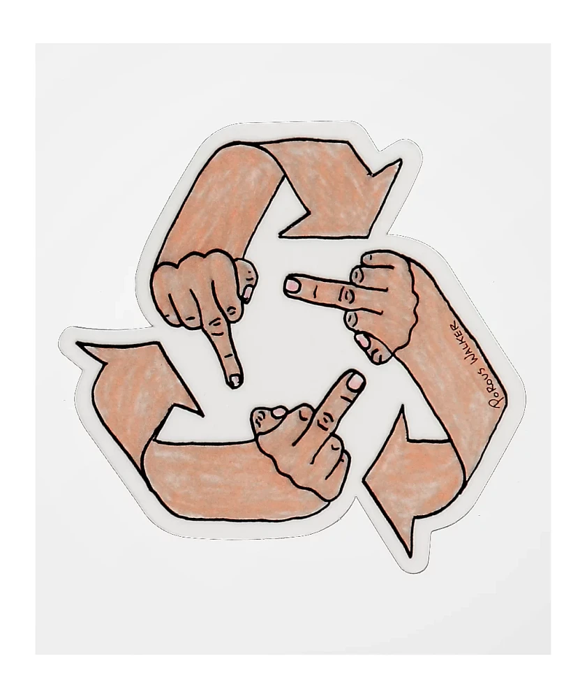 Porous Walker What Goes Around Sticker | Hamilton Place