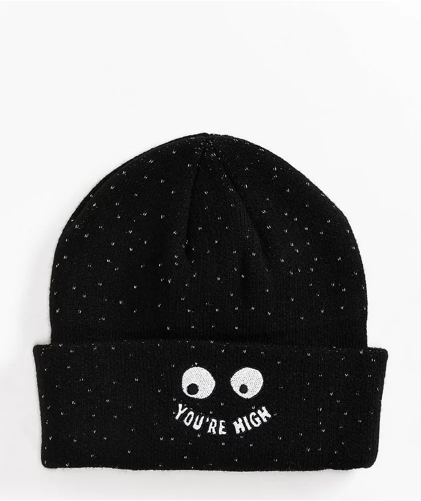 Porous Walker You're High Reflective Black Beanie | Hamilton Place