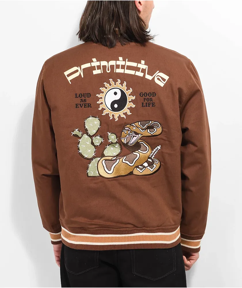 Primitive Badlands Brown Varsity Jacket at Hamilton Place in ...