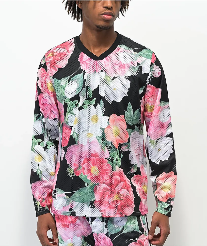 Primitive Eden Black & Floral Hockey Jersey | Hamilton Place