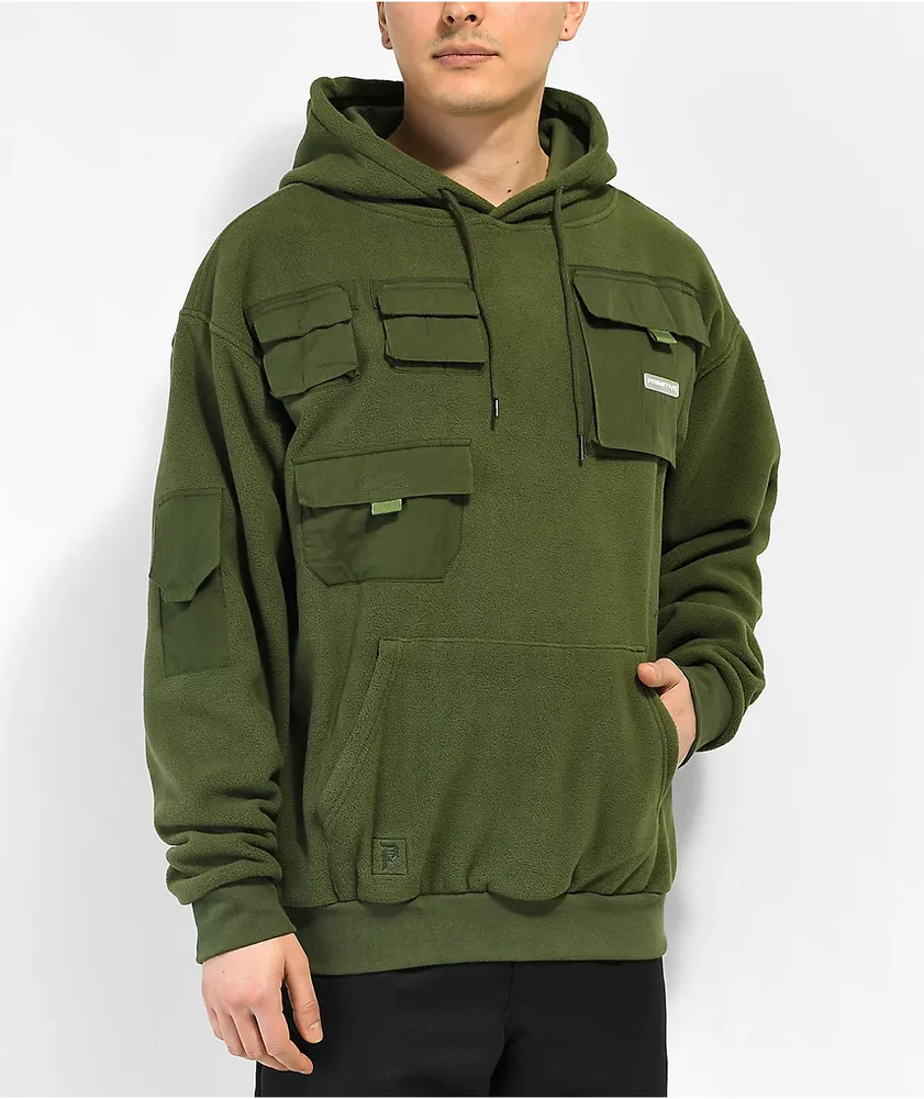 Primitive Vision Olive Fleece Hoodie | Hamilton Place