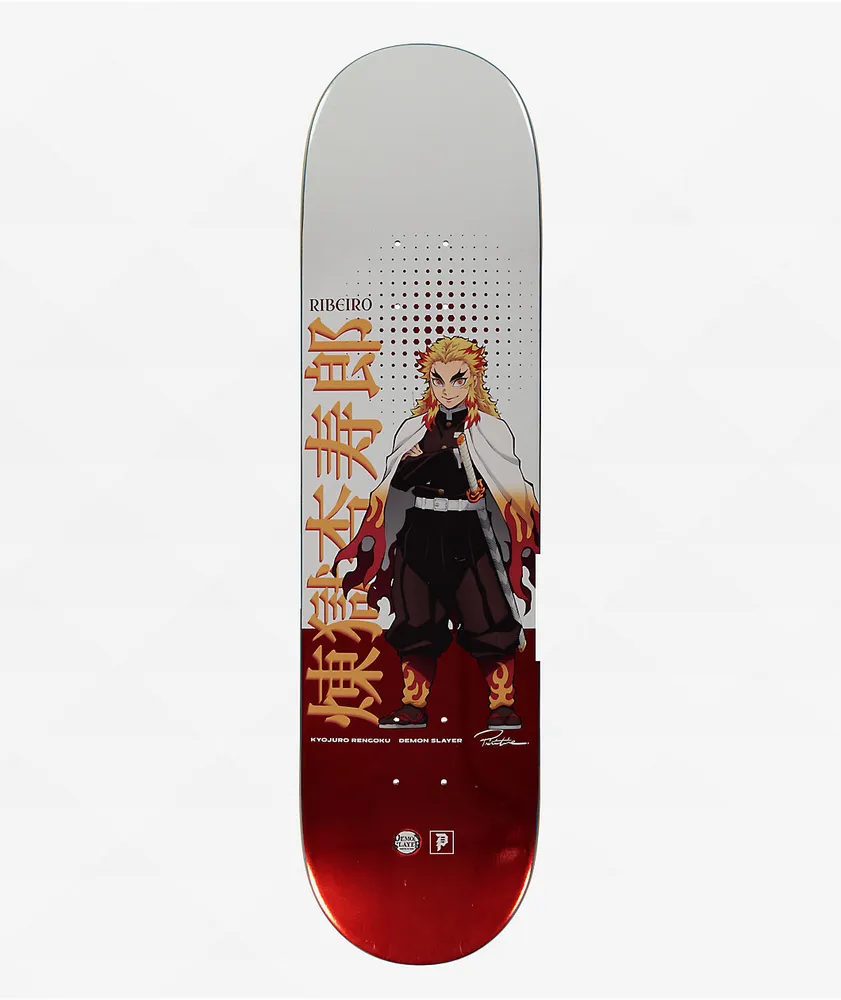 Primitive x Demon Slayer Ribeiro Kyojuro Demon 8.125" Skateboard Deck ...
