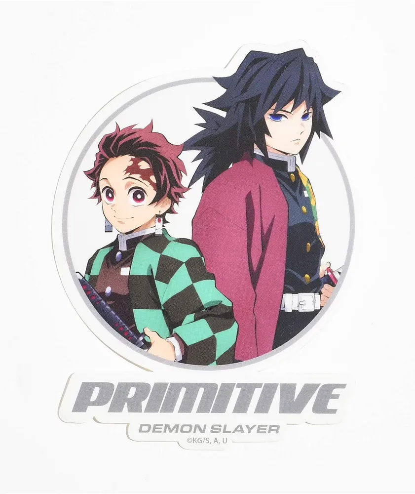 Primitive x Demon Slayer Tanjiro & Giyu Sticker | Arden Fair