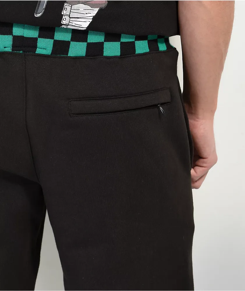 Primitive x Demon Slayer Tanjiro Kamado Black Sweatpants at Mall of ...