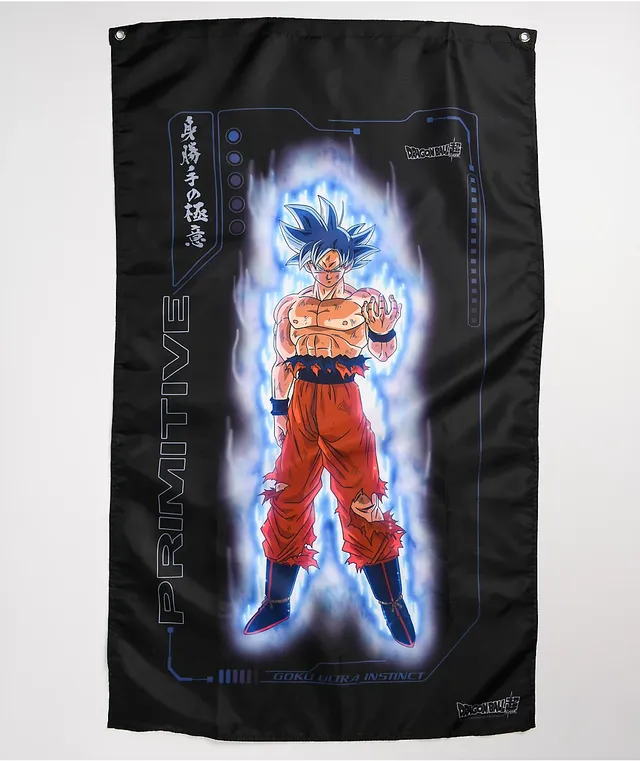 Primitive x Dragon Ball Super Goku Ultra Instinct Black Banner at ...