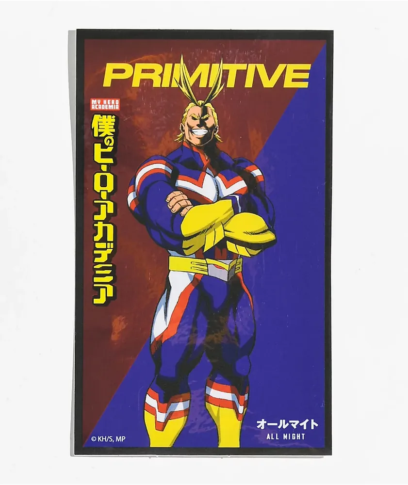 Primitive x My Hero Academia All Might Foil Sticker at Hamilton Place ...