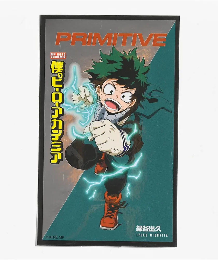 Primitive x My Hero Academia Izuku Midoriya Foil Sticker | Hamilton Place