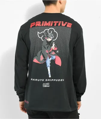 Primitive x Naruto Shippuden Itachi Uchiha Black T-Shirt | Hamilton Place