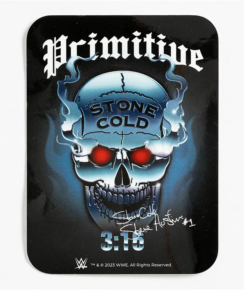 Primitive x WWE Austin Chrome Sticker | Hamilton Place