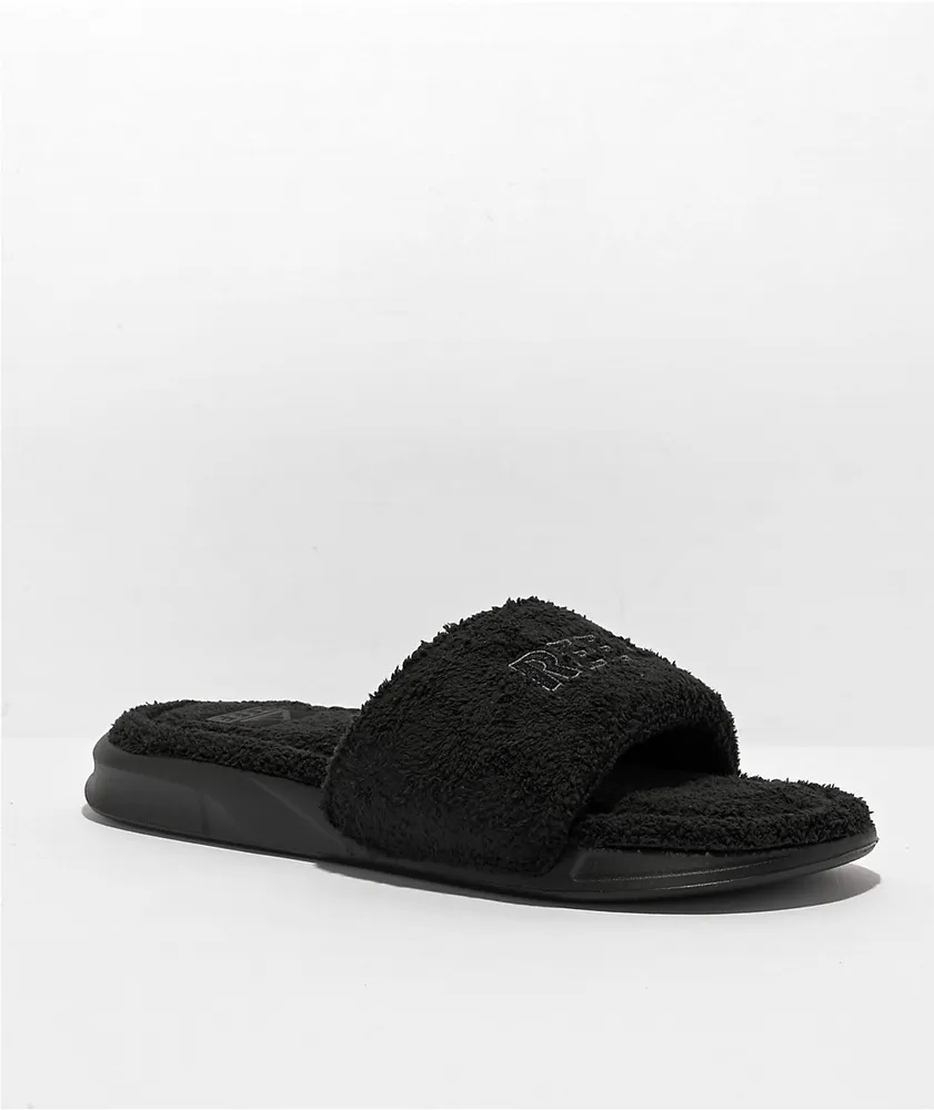 REEF One Chill Black Slide Sandals | Hamilton Place