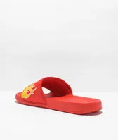 RIPNDIP Lord Devil Red & Flames Slide Sandals | Plaza Las Americas