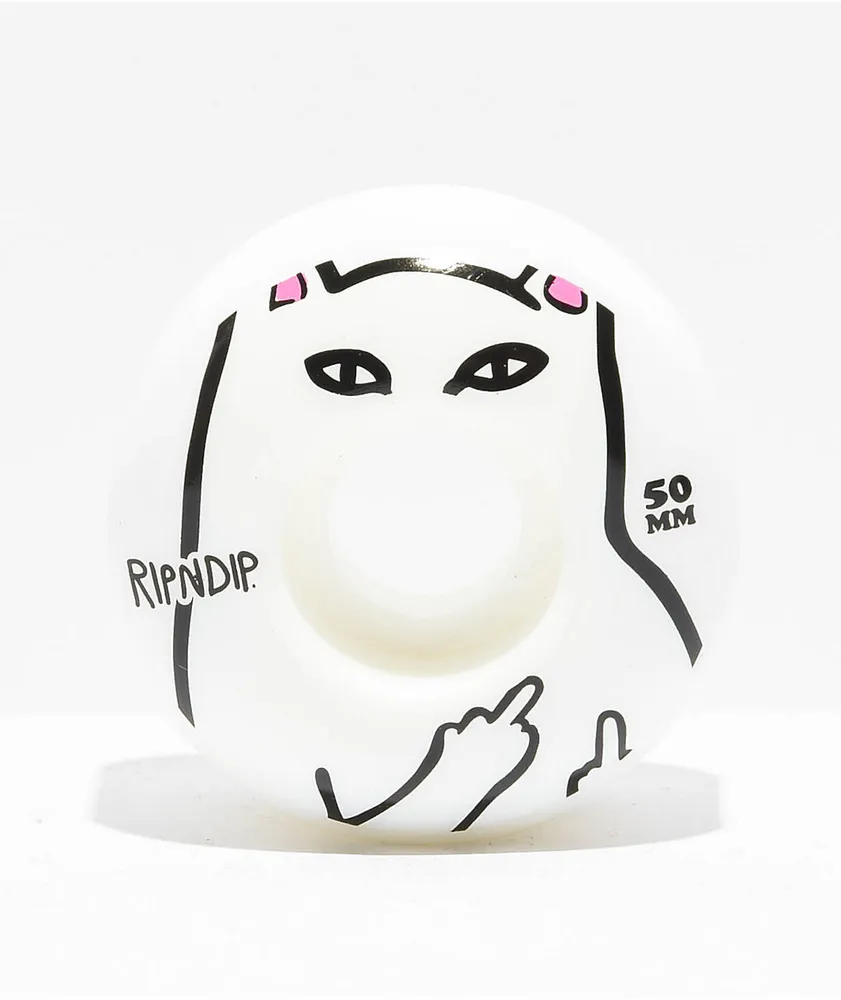 RIPNDIP Lord Nermal 50mm White Skateboard Wheels | Hamilton Place