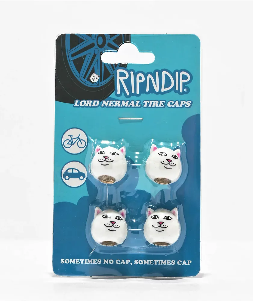 RIPNDIP Lord Nermal White Tire Caps | Liberty Center