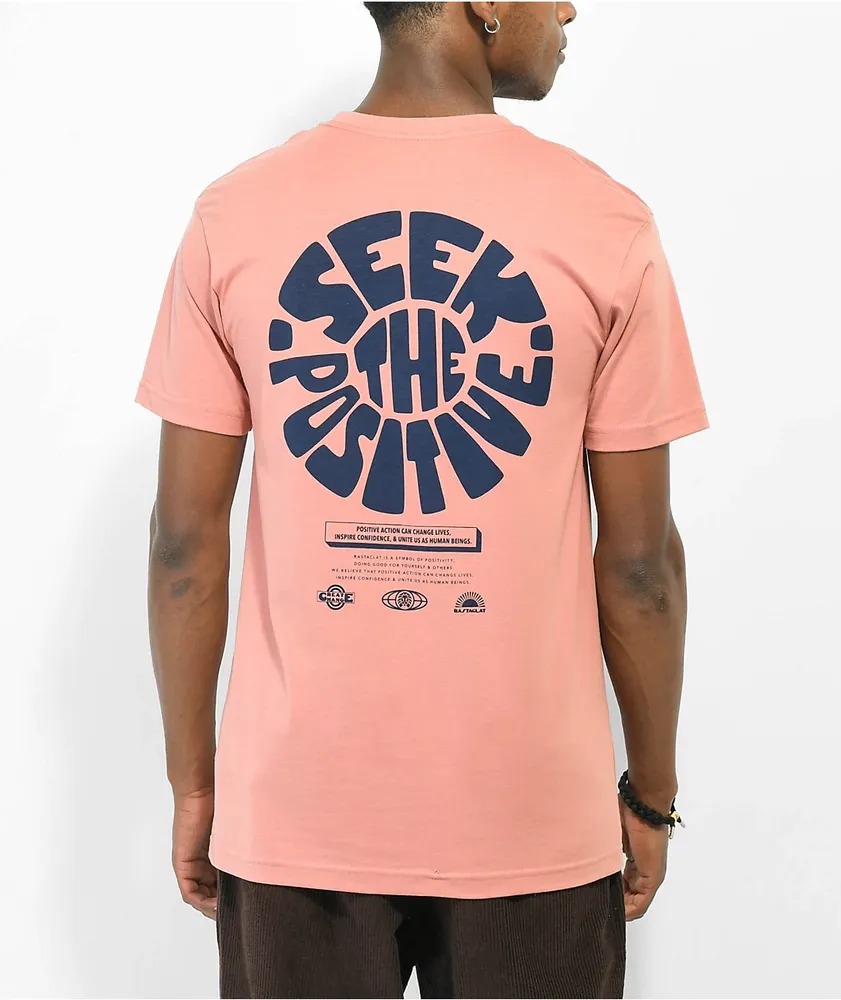 Rastaclat Seek The Positive Crest Rose T-Shirt | Hamilton Place