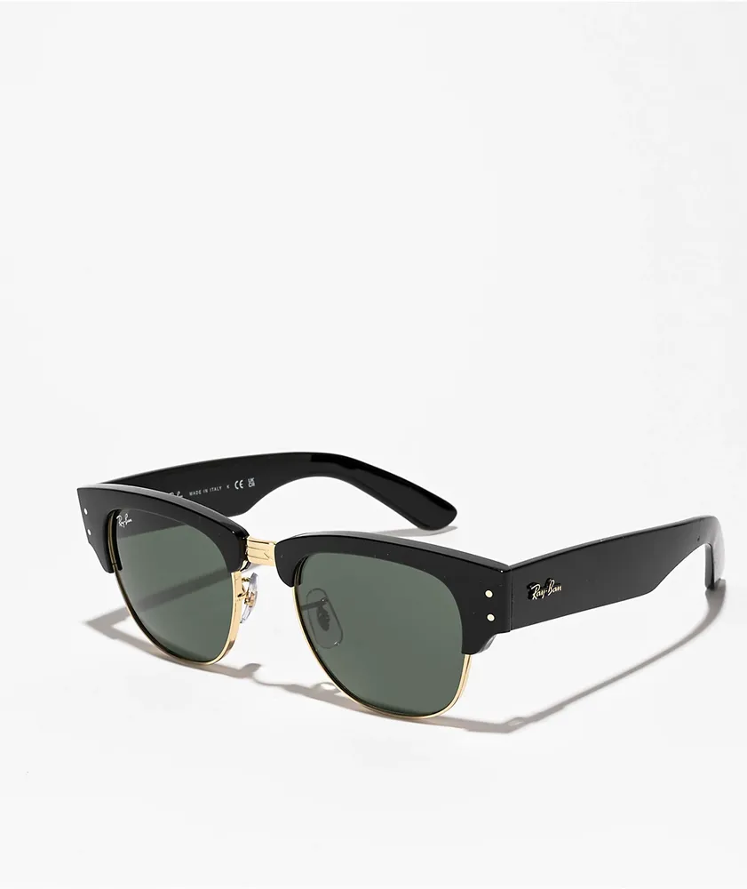 Ray-Ban Mega Clubmaster Black & Gold Sunglasses | Hamilton Place
