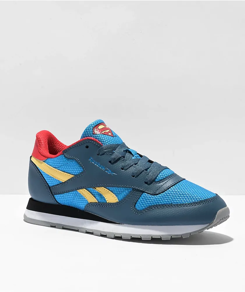 Reebok x DC Kids Classic Leather Superman Red & Blue Shoes | Hamilton Place