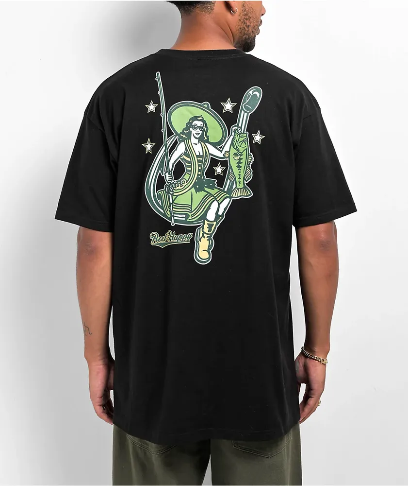 Reel Happy Co. Bass Life Black T-Shirt | Hamilton Place