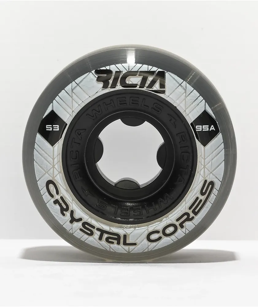 Ricta Crystal Cores 53mm 95a Black Skateboard Wheels | Hamilton Place