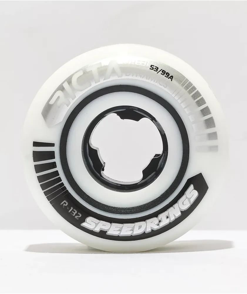Ricta Speedrings 53mm 99a White Skateboard Wheels | Hamilton Place