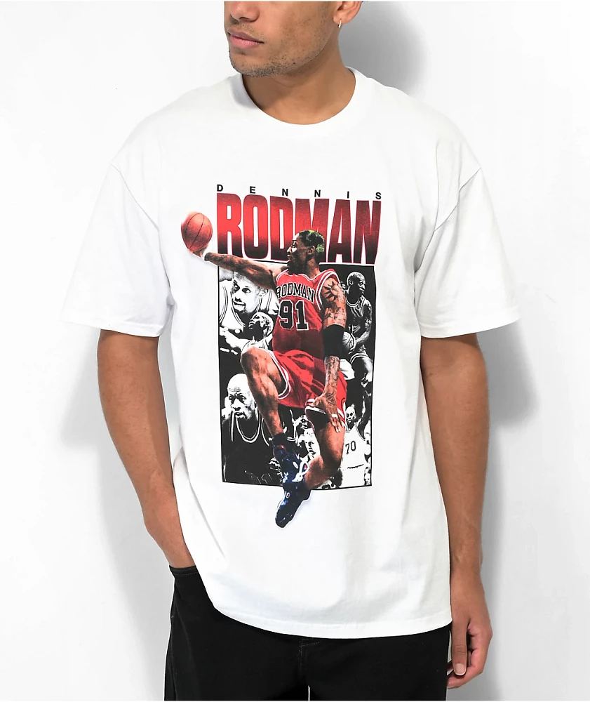 Rodman Apparel Throwback Features White T-Shirt at Hamilton Place in ...