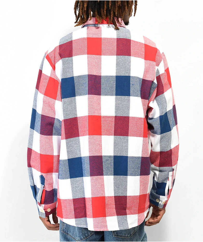 Rothco Heavy Red, White & Blue Plaid Flannel Shirt | Mall of America®