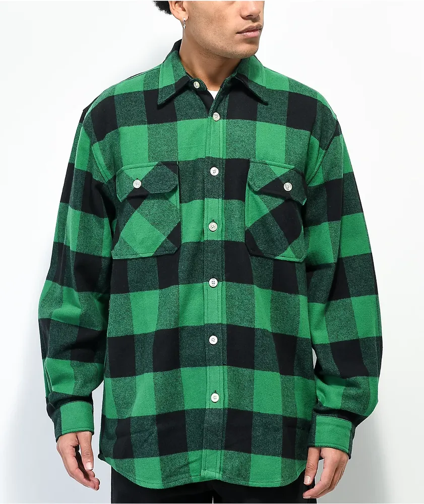 Rothco Heavyweight Green Plaid Flannel Shirt Mall Of America®