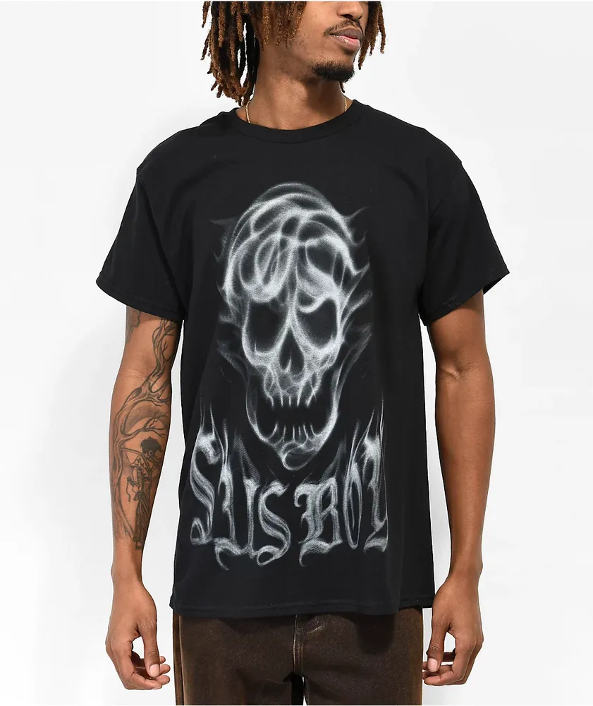 SUS BOY Up In Smoke Black T-Shirt | Hamilton Place