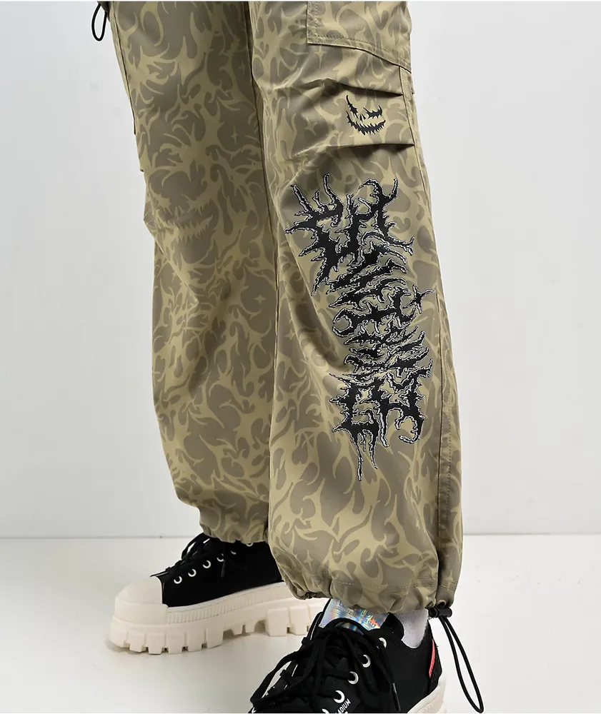 SWIXXZ Creepy Tan Cargo Parachute Pants | Mall of America®