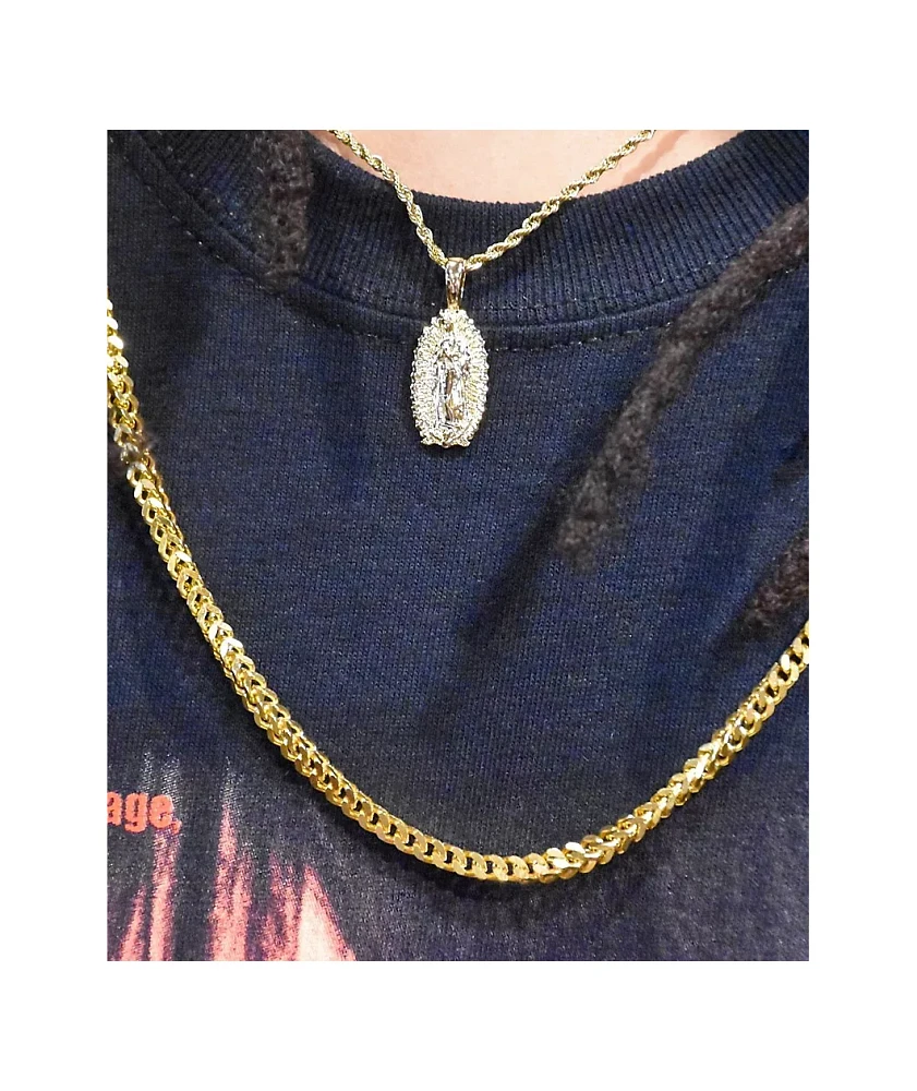 Saint Midas Micro Guadalupe 20" Yellow Gold Necklace | Mall of America®