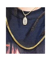 Saint Midas Micro Guadalupe 20" Yellow Gold Necklace | Hamilton Place