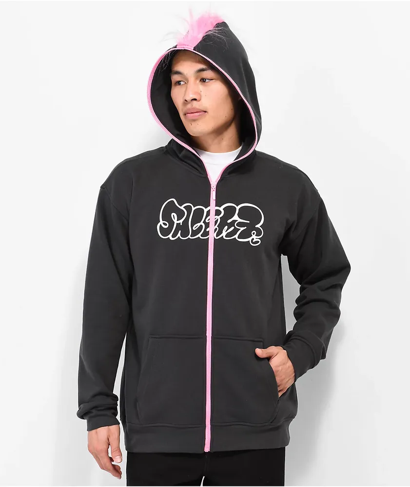 Salem7 Mohawk Black & Pink Zip Hoodie | Hamilton Place