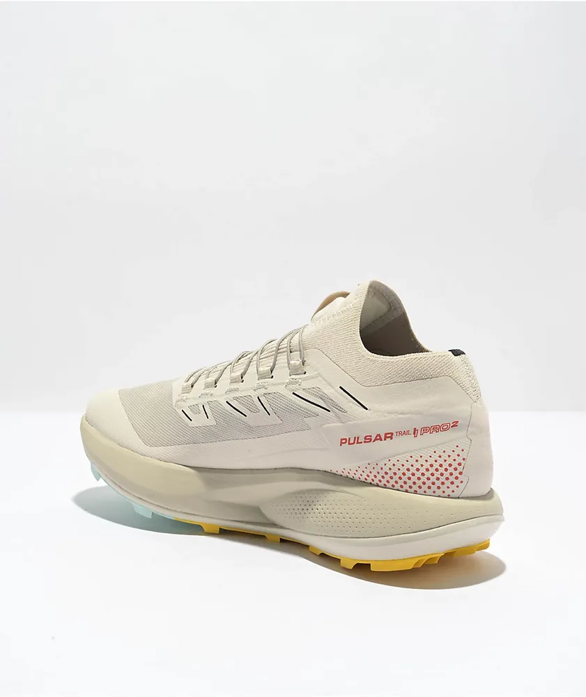 Salomon Pulsar Trail 2 Pro Rainy Day, Hot Sauce & Freesia Shoes ...